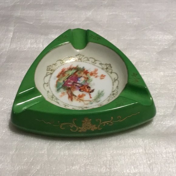 Occupied Japan | Art | Vintage Gorgeous Made In Occupied Japan Hand Painted Ashtray | Poshmark